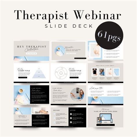 Webinar Masterclass Presentation Slide Deck Template For Therapists Canva Editable