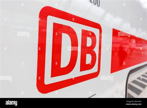 Db Deutsche Bahn Logo Sign On An Intercity Ic Train At Karlsruhe Main