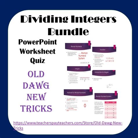 Dividing Integers Bundle Made By Teachers