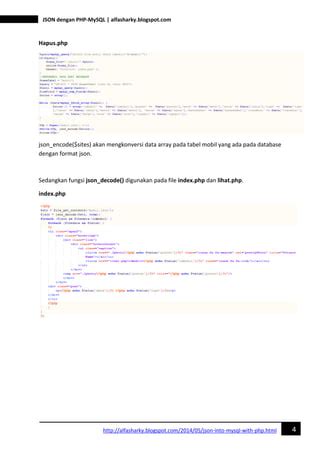Json Dengan Php My Sql PDF