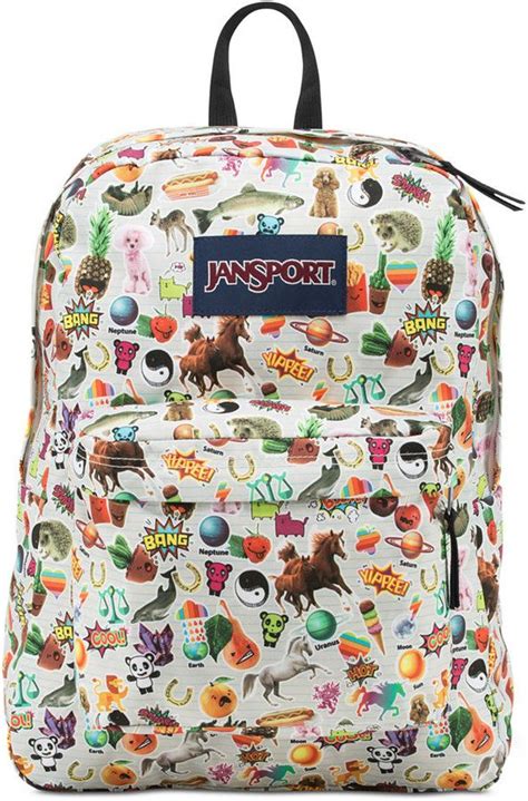 Jansport Superbreak Backpack In Multi Stickers Shopstyle Jansport