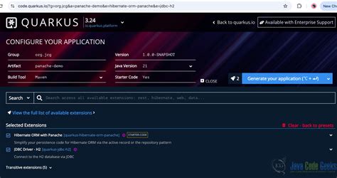 Hibernate Panache Example Java Code Geeks