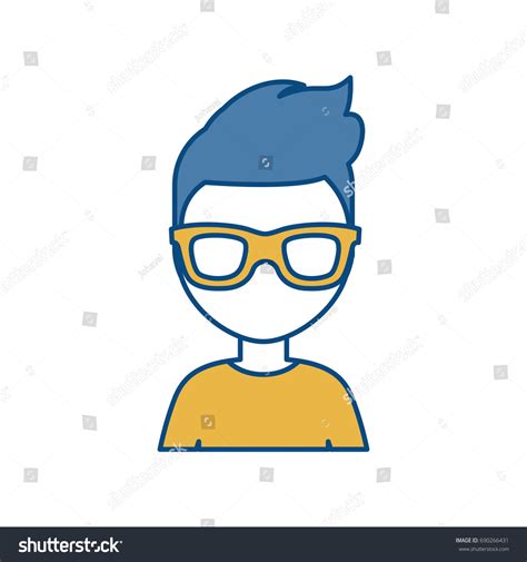 Man Glasses Icon Stock Vector Royalty Free 690266431 Shutterstock