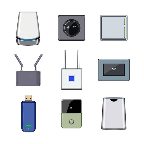 Premium Vector 5g Modem Set Cartoon Vector Illustration