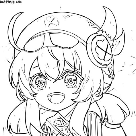 Klee Genshin Impact Coloring Page Anime Drawing Styles 56 OFF