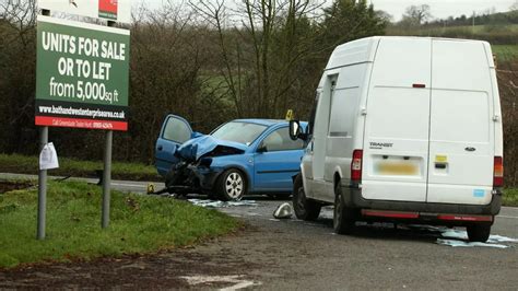 Pictures Reveal Wreckage At Scene Of A371 Crash Leaving One In Hospital Somerset Live