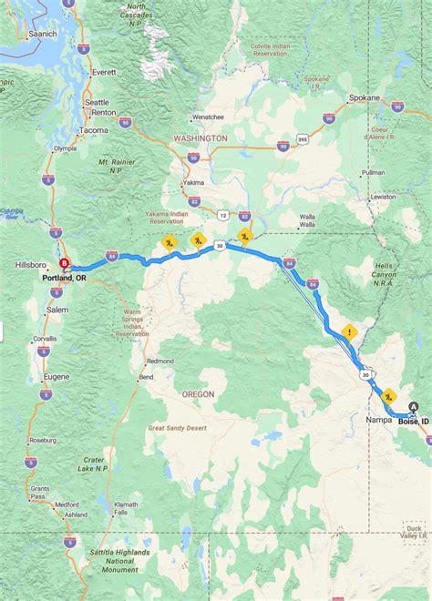 Driving From Boise Idaho To Portland Oregon