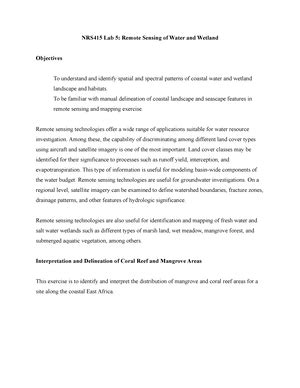 Module Wetland Restoration Module Wetland Restoration Prompt We