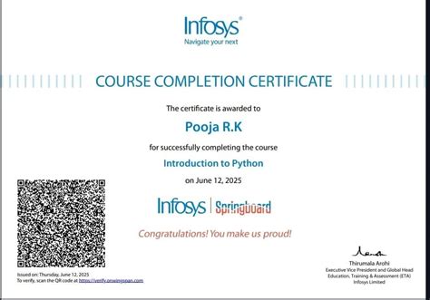 🚀 Im Excited To Share That Ive Successfully Completed The Introduction To Python Course