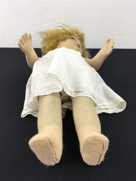 Antique Felt Lenci Toy Doll For Sale At 1stdibs Lenci Felt Dolls