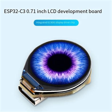 Esp32 C3 Iot Development Board On Board 0 71 Inch Spi Interface Lcd Screen 160x160 Pixels Demo