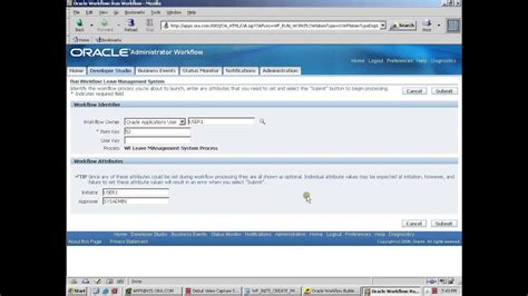 5 Creating Attribute And Running Workflow In Oracle Apps R12 Youtube