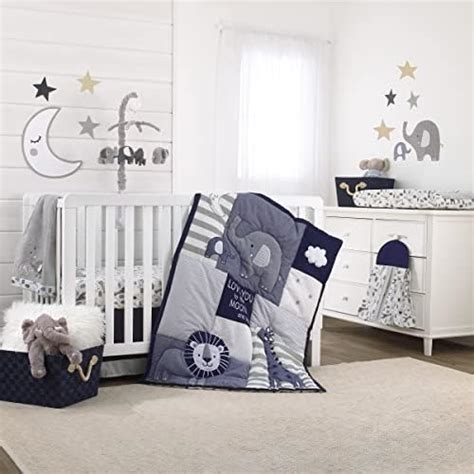 Nojo Love You To The Moon Navy Grey And Blue 4 Piece