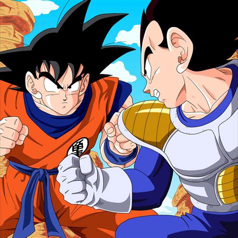 Goku Vs Vegeta Saiyan Saga By El Maky Z On Deviantart