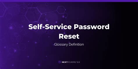 Self Service Password Reset Next Perimeter It Support