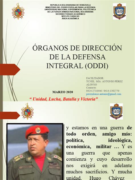 Órganos De Dirección De La Defensa Integral Pdf Comandante En Jefe