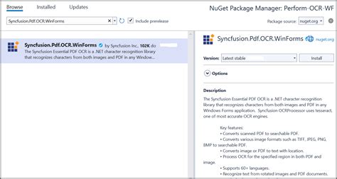 perform ocr on pdf and image files in windows forms syncfusion