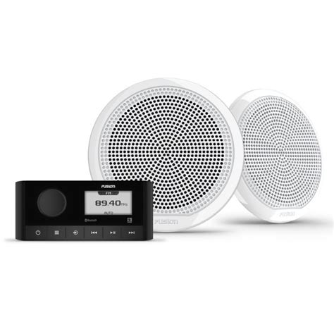 Fusion Ms Ra60 Marine Stereo And El 65 80w Classic White Speakers From