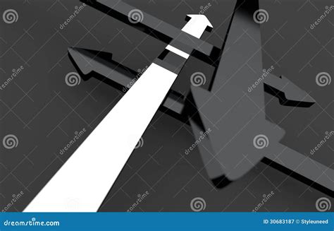Intersecting Arrows Stock Illustration Illustration Of Illustrated