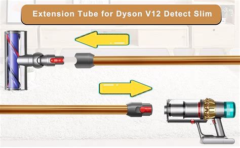 Qygba Replacement Wand Tube For Dyson V12 Detect Slim