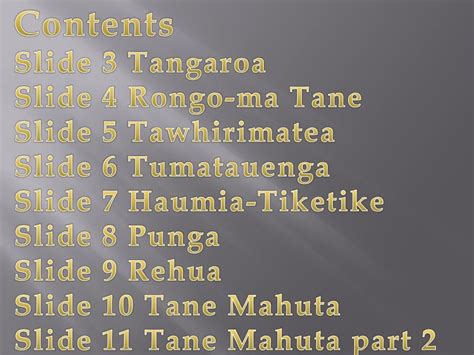 Ppt Maori Gods Powerpoint Presentation Free Download Id2674922