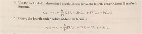 solved 4 use the method of undetermined coefficients to