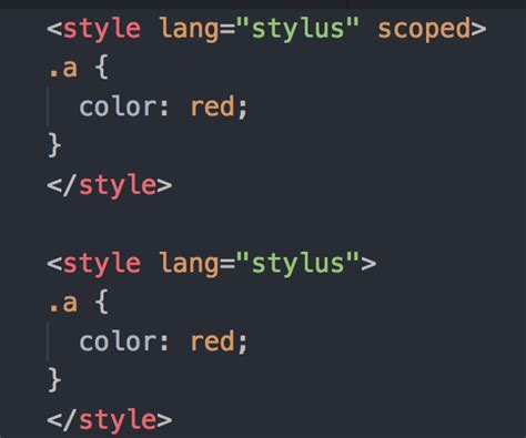 Wrong Formatting With Two Tag With Lang Stylus Issue 499 Vuejs