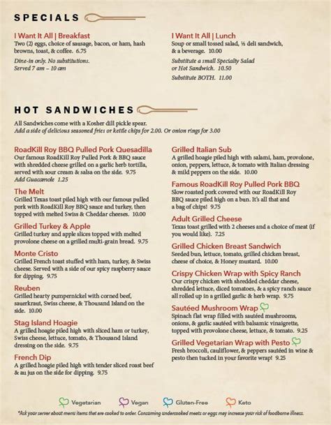 Menu At Chef Shells Restaurant And Catering Port Huron