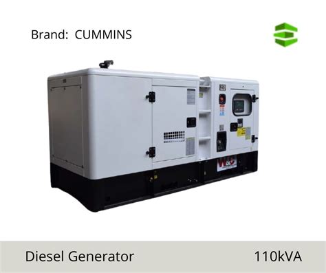 110kva 3 Phase Standby Diesel Generator With Cummins Engine In Canopy