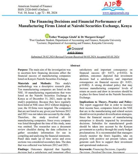 Ajpo Journals On Linkedin Congratulations Esther Wanjugu Gitahi And