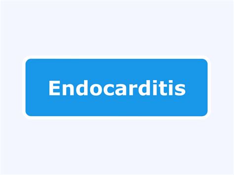 Endocarditis Mind Map