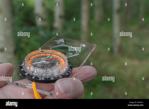 Orienteering Compass Metaphor For Business Direction Navigation