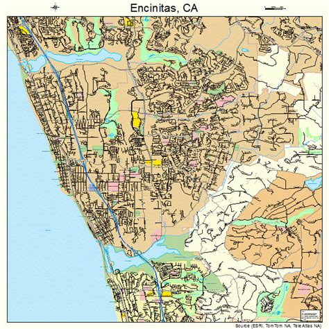 Encinitas California Map