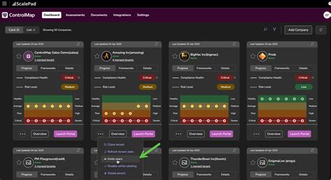 msp dashboard roles super admin and compliance manager controlmap