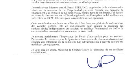 Louis Jean de Nicolaÿ Exemple de demande de financement pour les