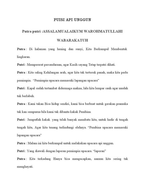 Puisi Api Unggun Pdf