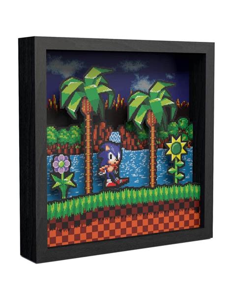 Gadżet Ramka 3d Pixel Frames Sonic The Hedgehog Perfect Blue