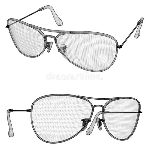 Ray Ban Glasses Vector Sunglasses Eyeglasses Illustration Isolated On