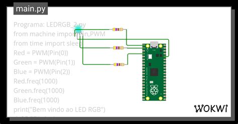 Led RGB Wokwi ESP STM Arduino Simulator
