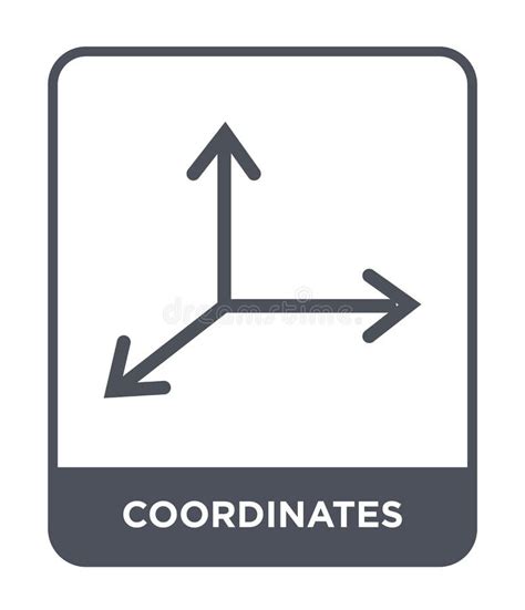 Coordinates Icon Vector Isolated On White Background Logo Concept Of Coordinates Sign On