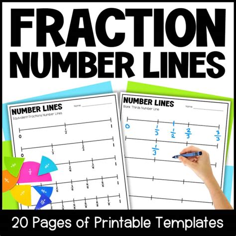 Equivalent Fractions On A Number Line Template Blank Fraction Number Line