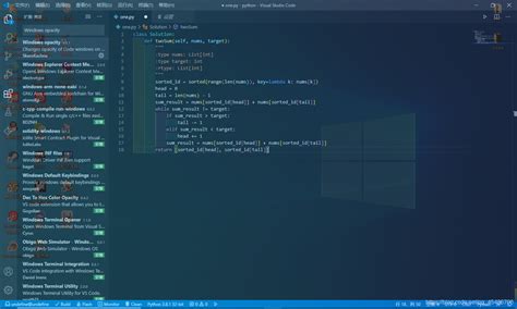 Vs Code插件推荐——windows Opacity（摸鱼神器） Csdn博客