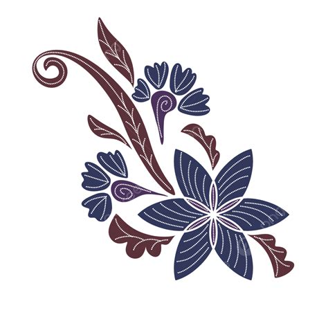 Batik Flower Png Picture White Batik Flower Batik Whi
