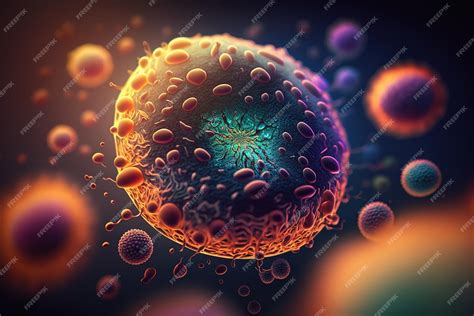 Premium Photo Human Cell Embryonic Stem Cell Microscope Components Of Eukaryotic Cell Nucleus