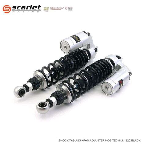 Jual Shock Breaker Shock Tabung Atas Scarlet Adjuster 320mm Nostech Di