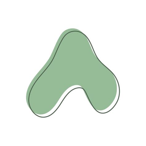 Green Blob Isolated For Decoration Artistic Vector Illustration