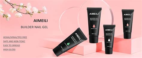 AIMEILI Gel Nagel Verlängerung Klar ml Soak Off UV LED Nails Aufbaugel Nail Extension Builder