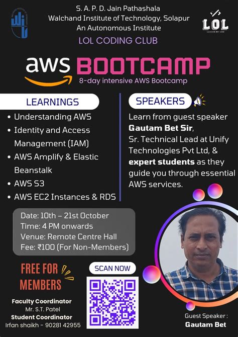 Lol Coding Club Wit On Linkedin 🚀 Aws Bootcamp 🚀 The Lol Coding Club