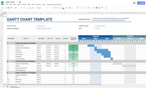 Free Google Sheets Project Management Template Free Templates Printable