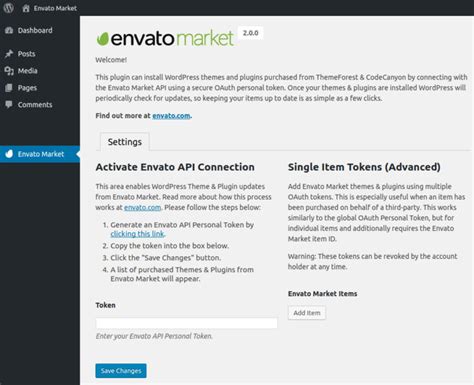 envato market wordpress plugin